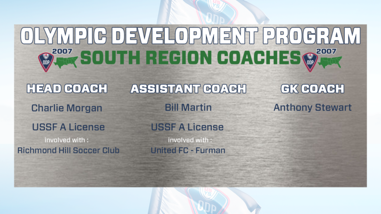 US Youth Soccer 2022-2023 ODP Boys South Regional Team Rosters (2007 ...
