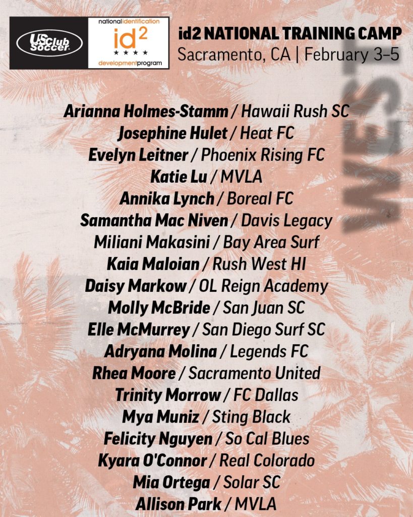 US Club Soccer announces roster for id2 National Training Camp in ...
