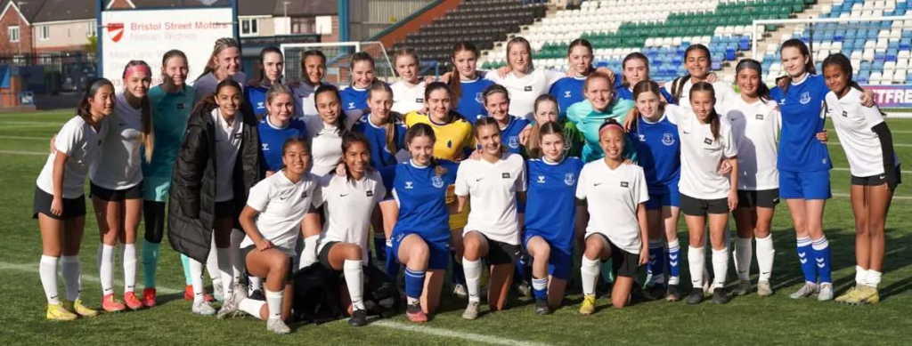 US Club Soccer Girls id2 National Selection Team defeats Everton FC U ...