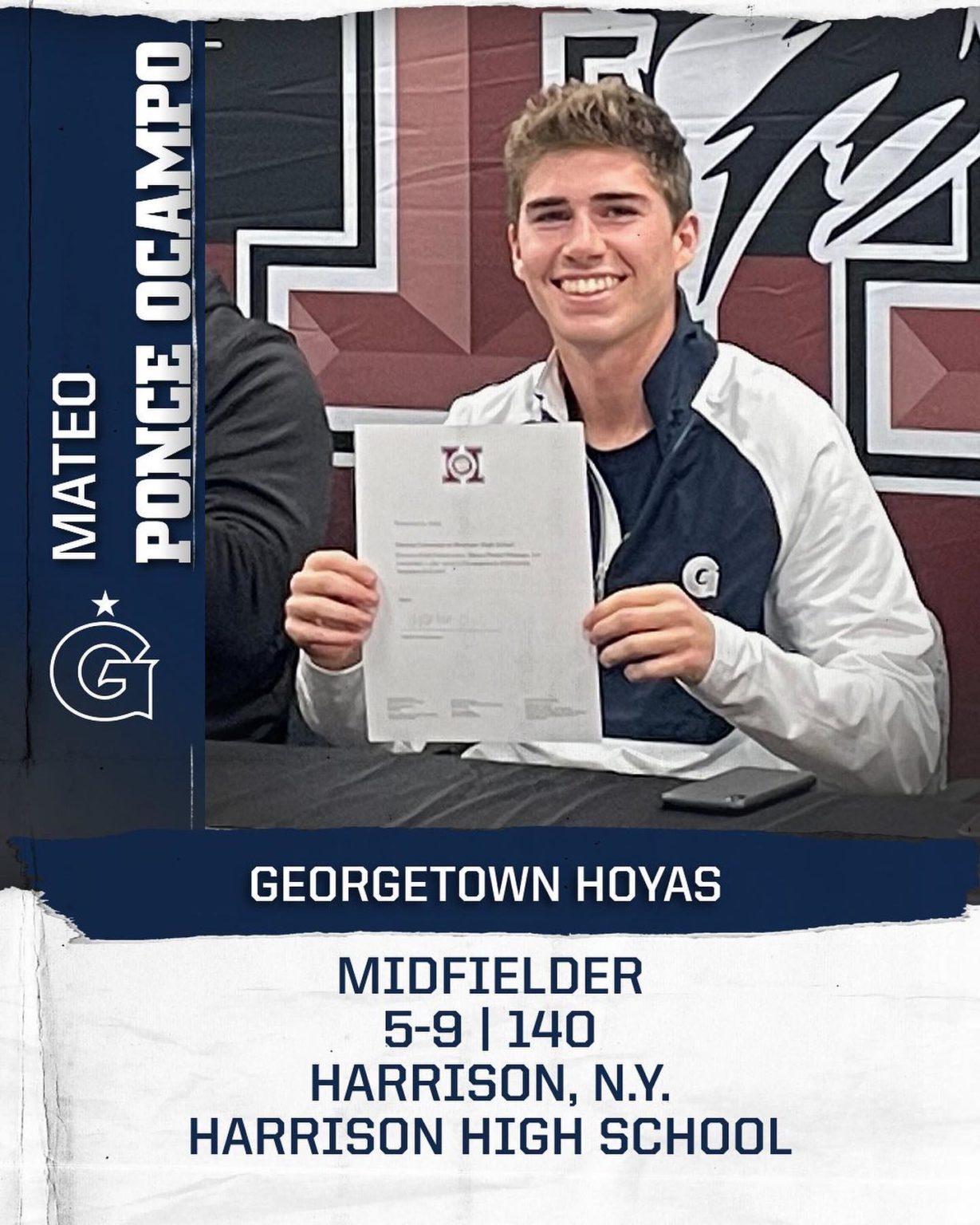 Georgetown men's soccer announces No. 3 ranked recruiting class for ...
