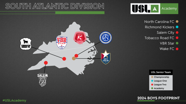 USL Academy League divisional alignment and schedule released for 2024 ...