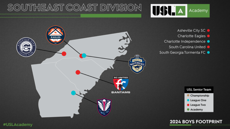 USL Academy League divisional alignment and schedule released for 2024 ...