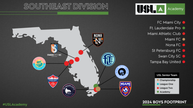 USL Academy League divisional alignment and schedule released for 2024 ...