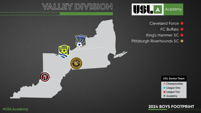 USL Academy League divisional alignment and schedule released for 2024 ...